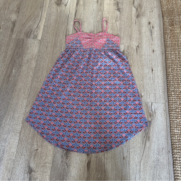 Roxy | Dresses | Roxy Pink And Blue Patterned Kids Dress | Poshmark